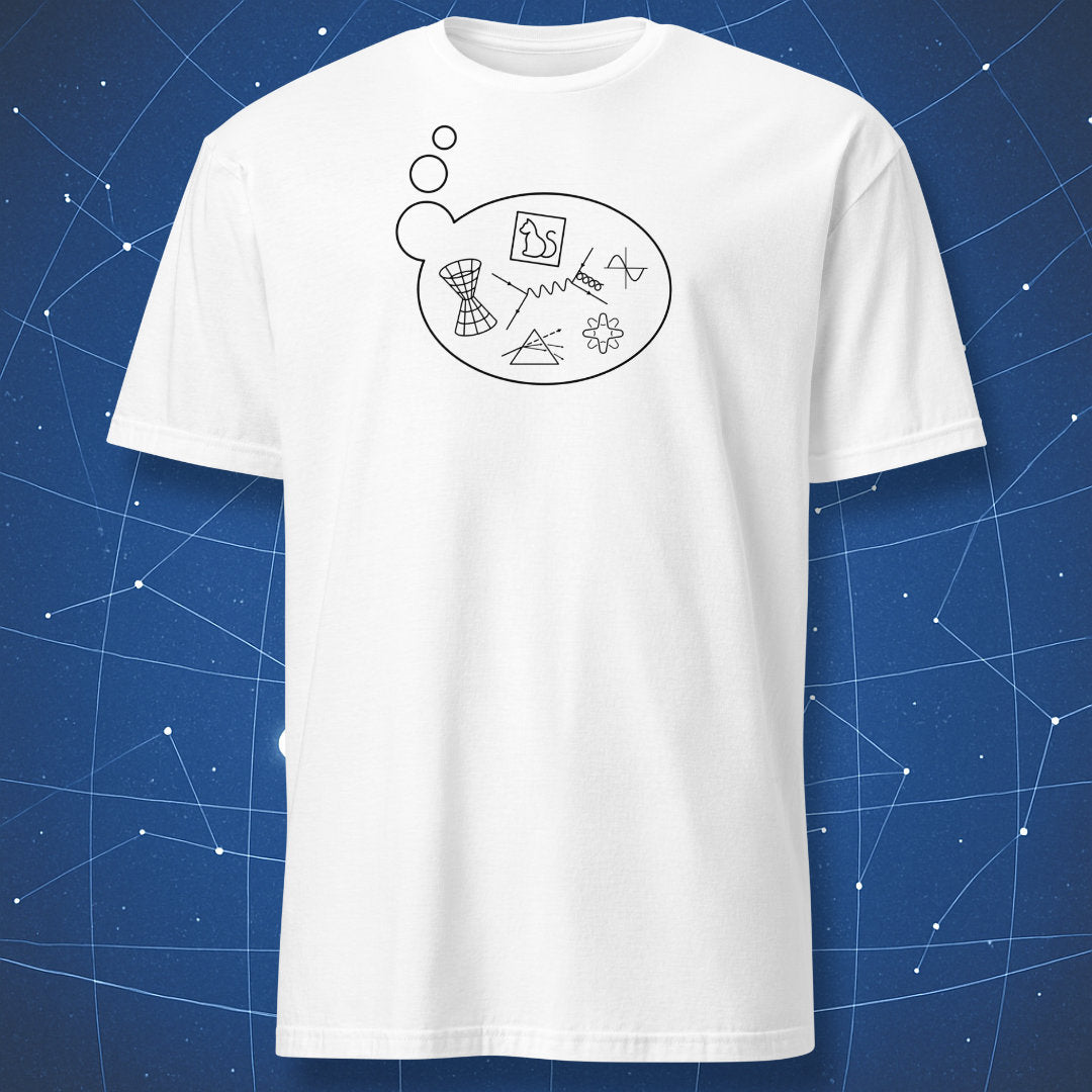 Thinking of Physics – Minimalist Science T-Shirt – Dork Matter