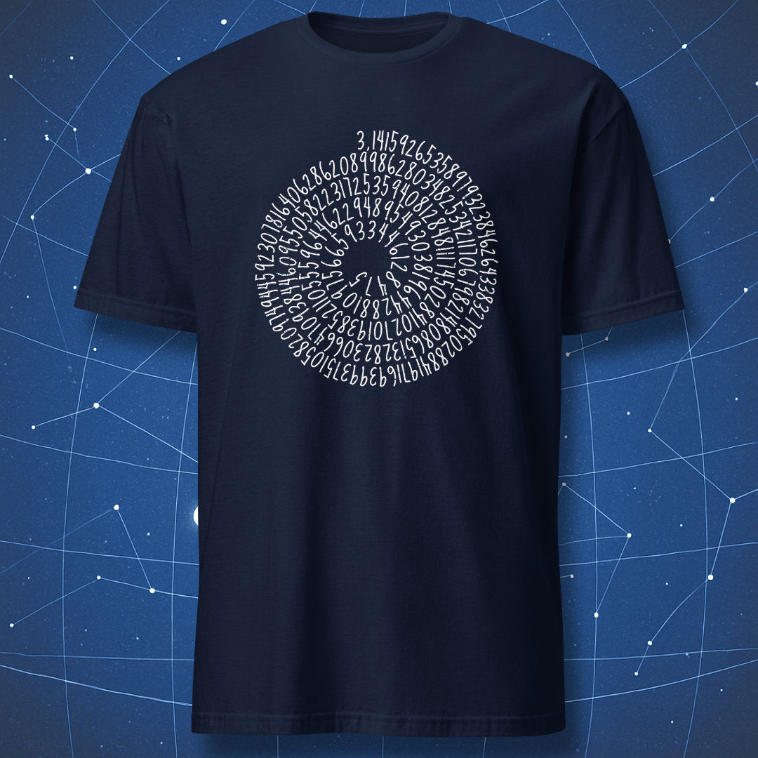 Pi Spiral Digits T-Shirt – Math Nerd Pi Day Shirt for Geeks – Dork Matter